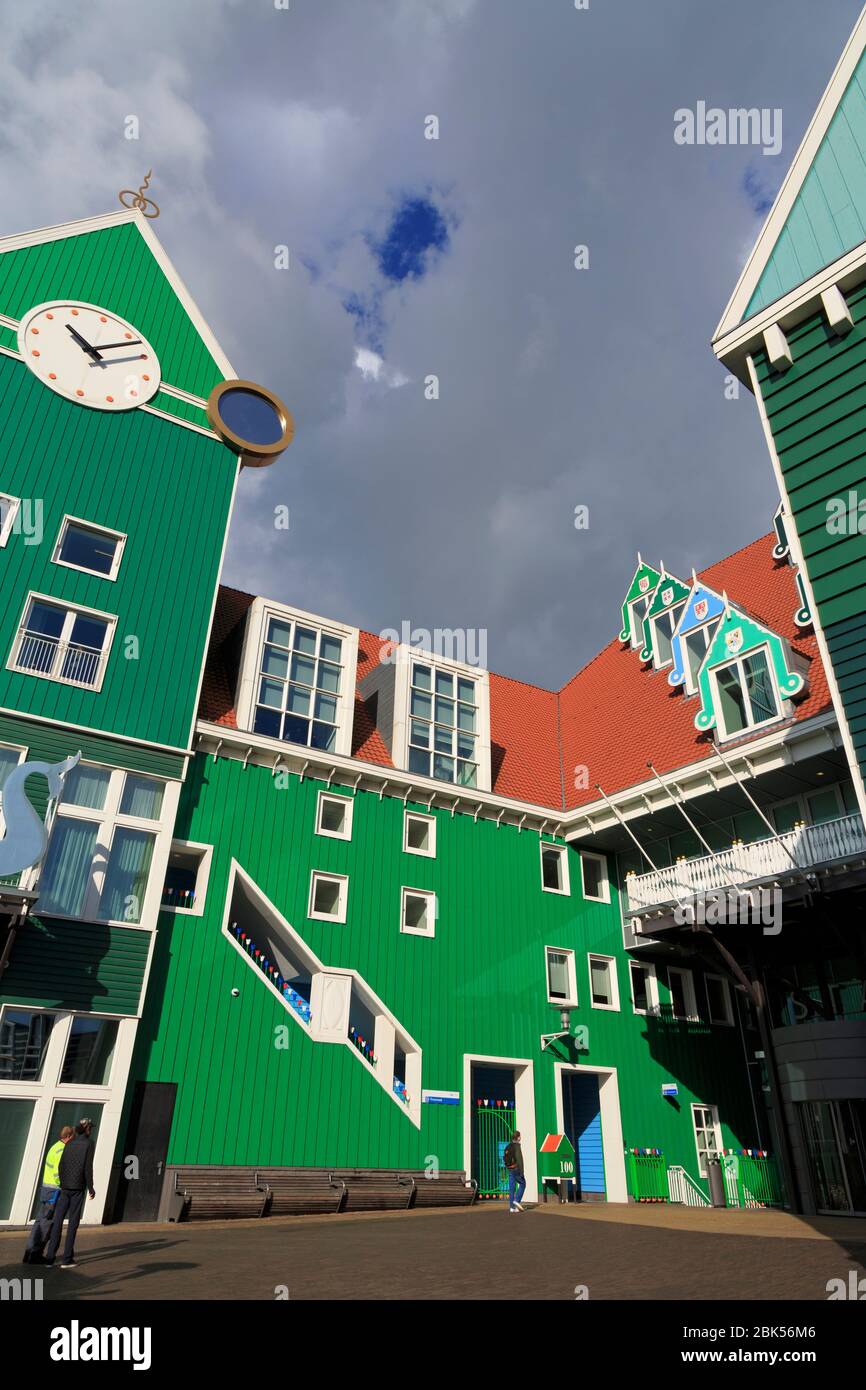Railway Station & Town Hall, Zaandam, Holland, Netherlands, Europe ...