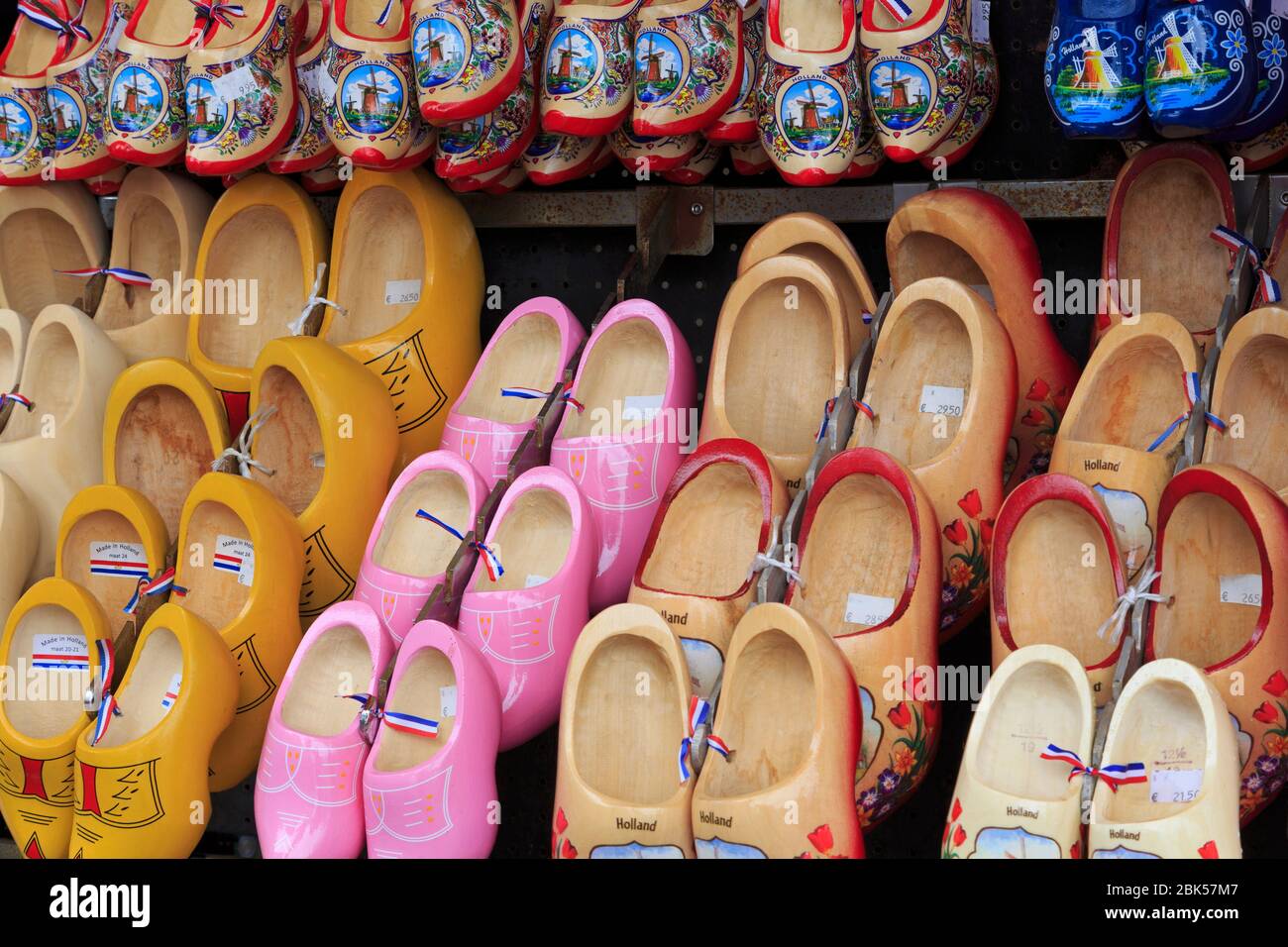 Wooden Clogs, Volendam, North Holland, Netherlands, Europe Stock Photo ...