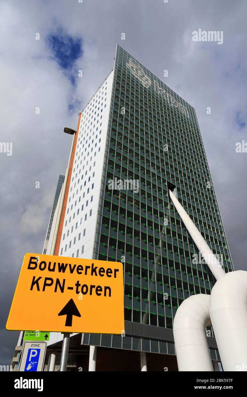 KPN Tower, Wilhelminaplein District,Rotterdam, South Holland ...
