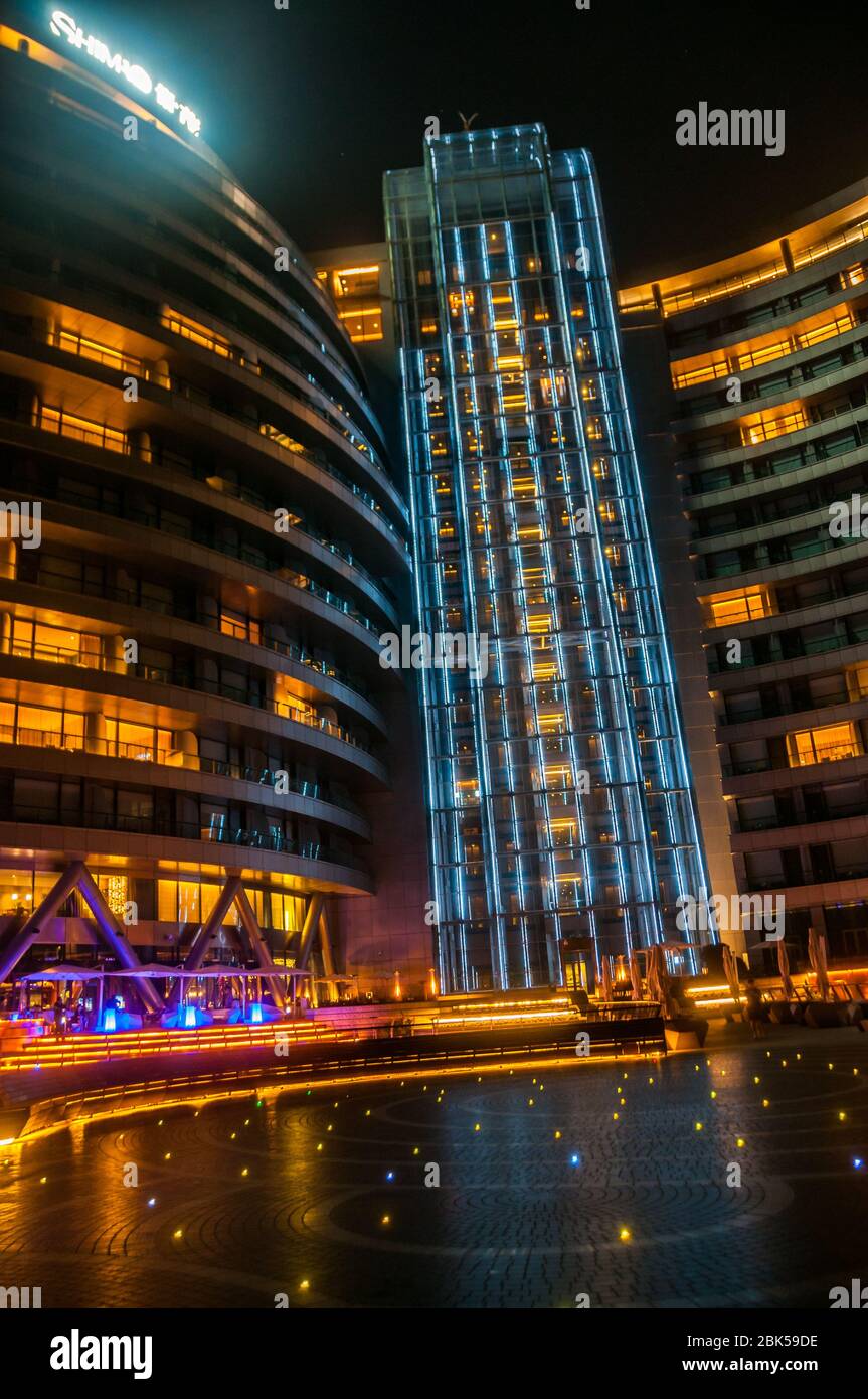 The illuminated Intercontinental Shanghai Wonderland, a subterranean ...