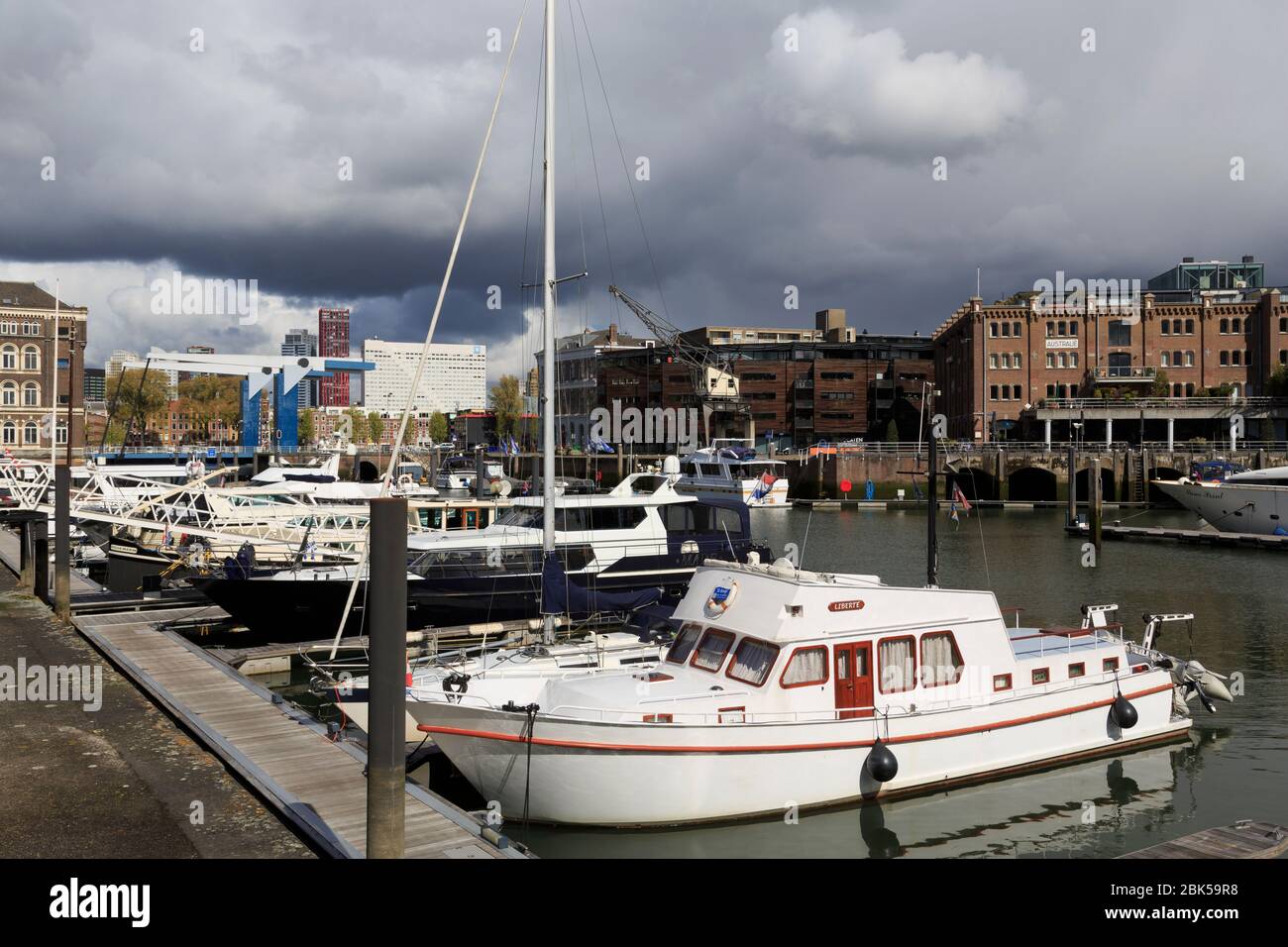 City Marina in Entrepothaven, Rotterdam, South Holland, Netherlands ...