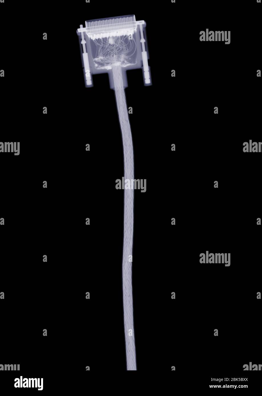 Computer cable, X-ray Stock Photo - Alamy
