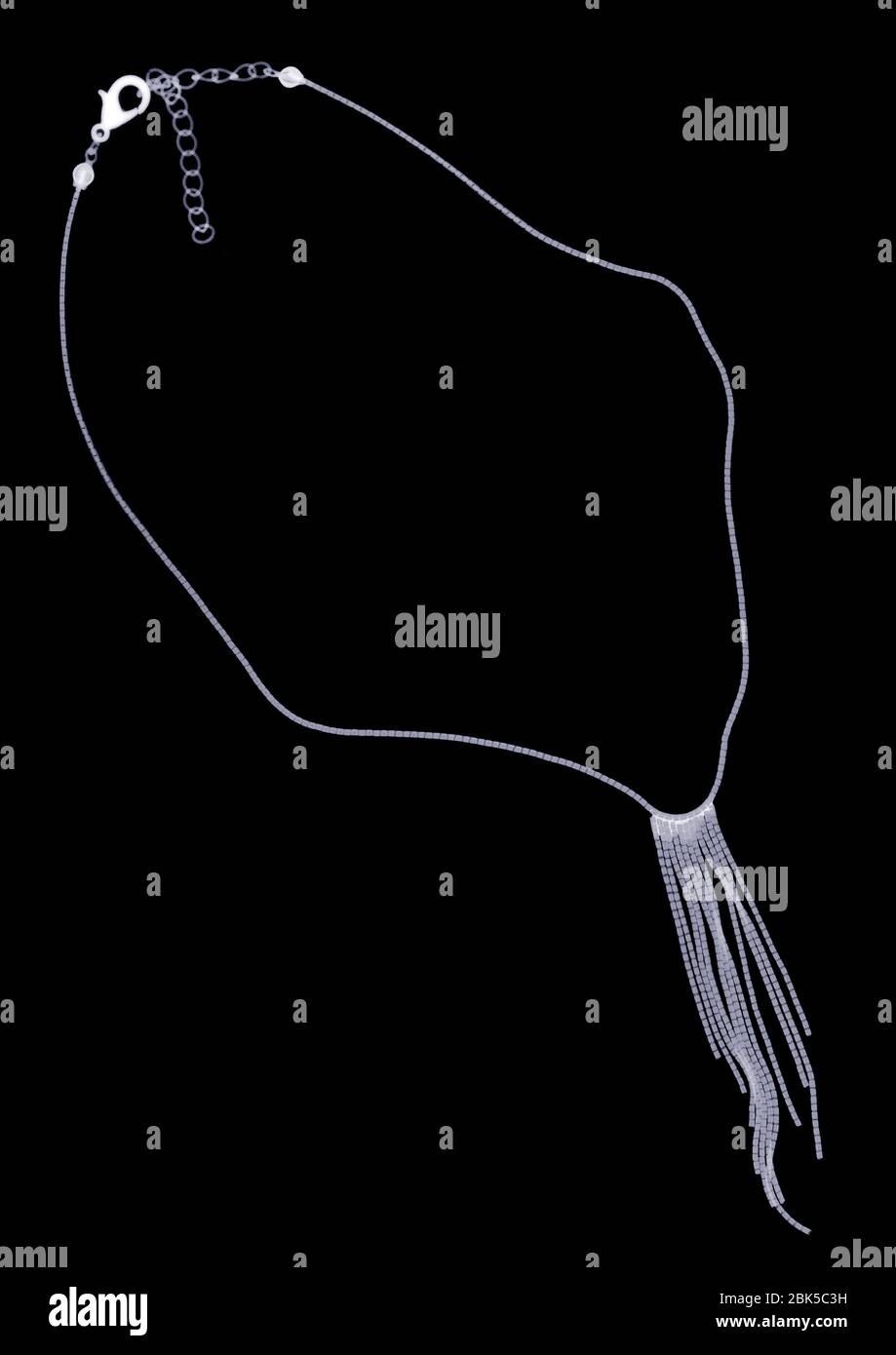 Necklace with long strands, X-ray Stock Photo - Alamy