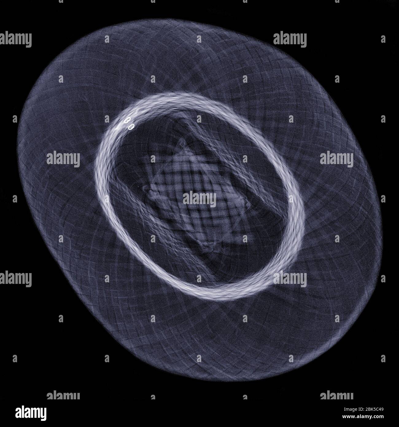 Straw hat from above, X-ray Stock Photo - Alamy