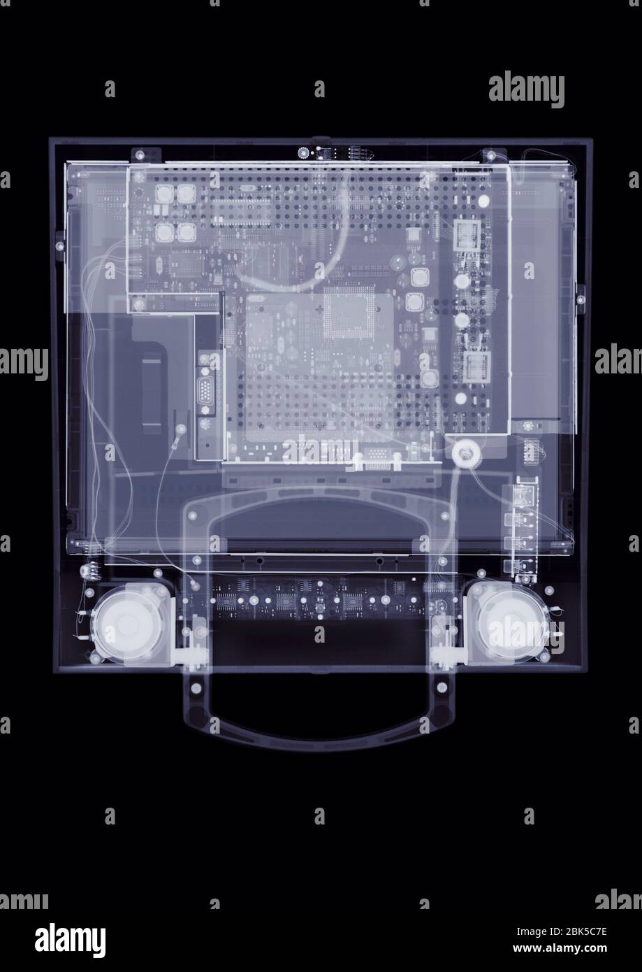 Flat screen computer monitor, X-ray Stock Photo - Alamy