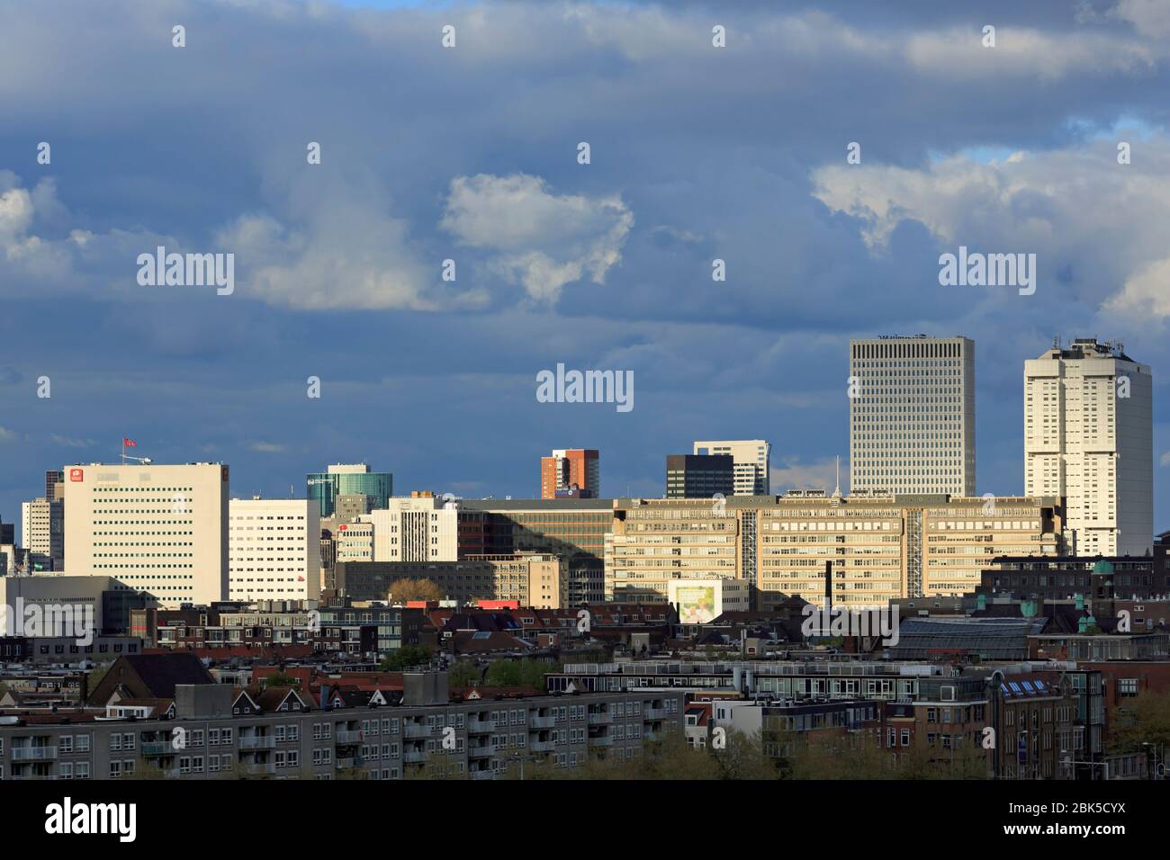 Skyline, Rotterdam, South Holland, Netherlands, Europe Stock Photo - Alamy