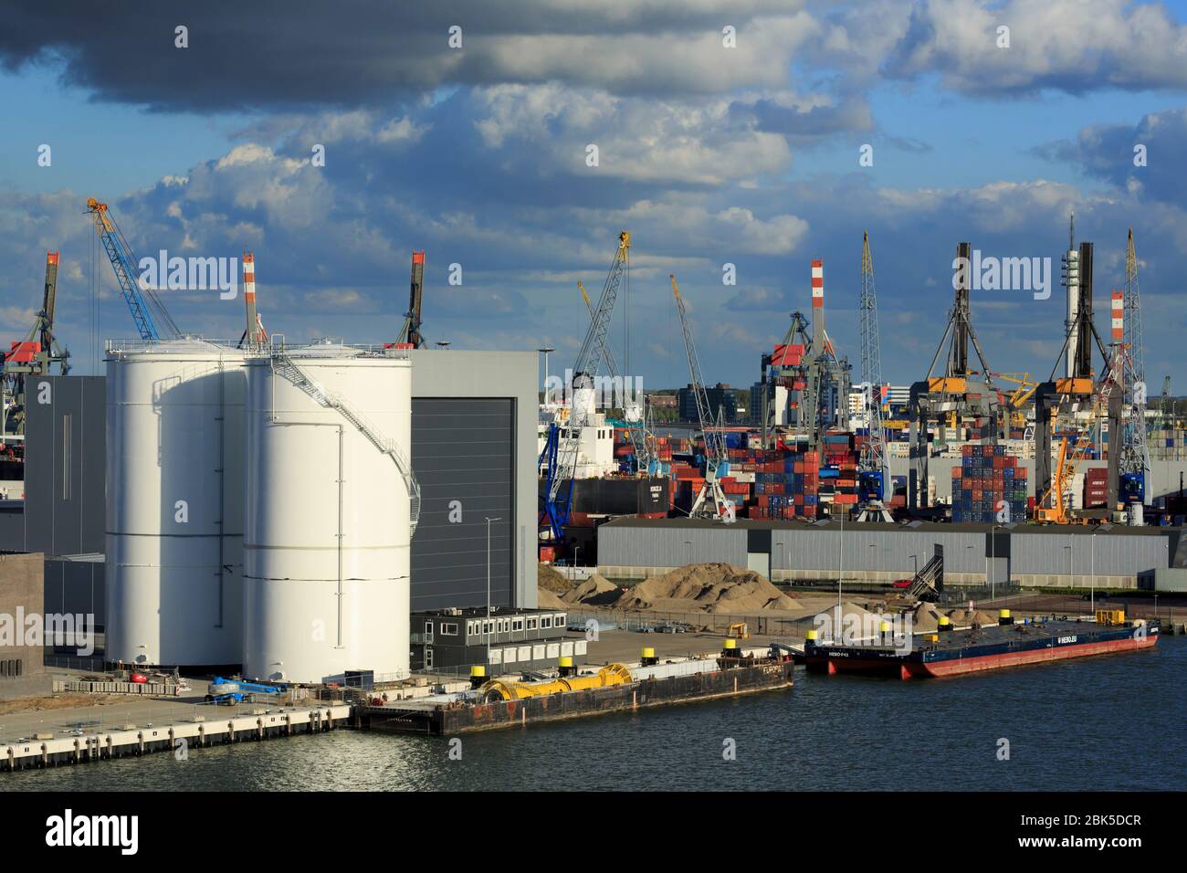 Shipyard, Port of Rotterdam, South Holland, Netherlands, Europe Stock ...