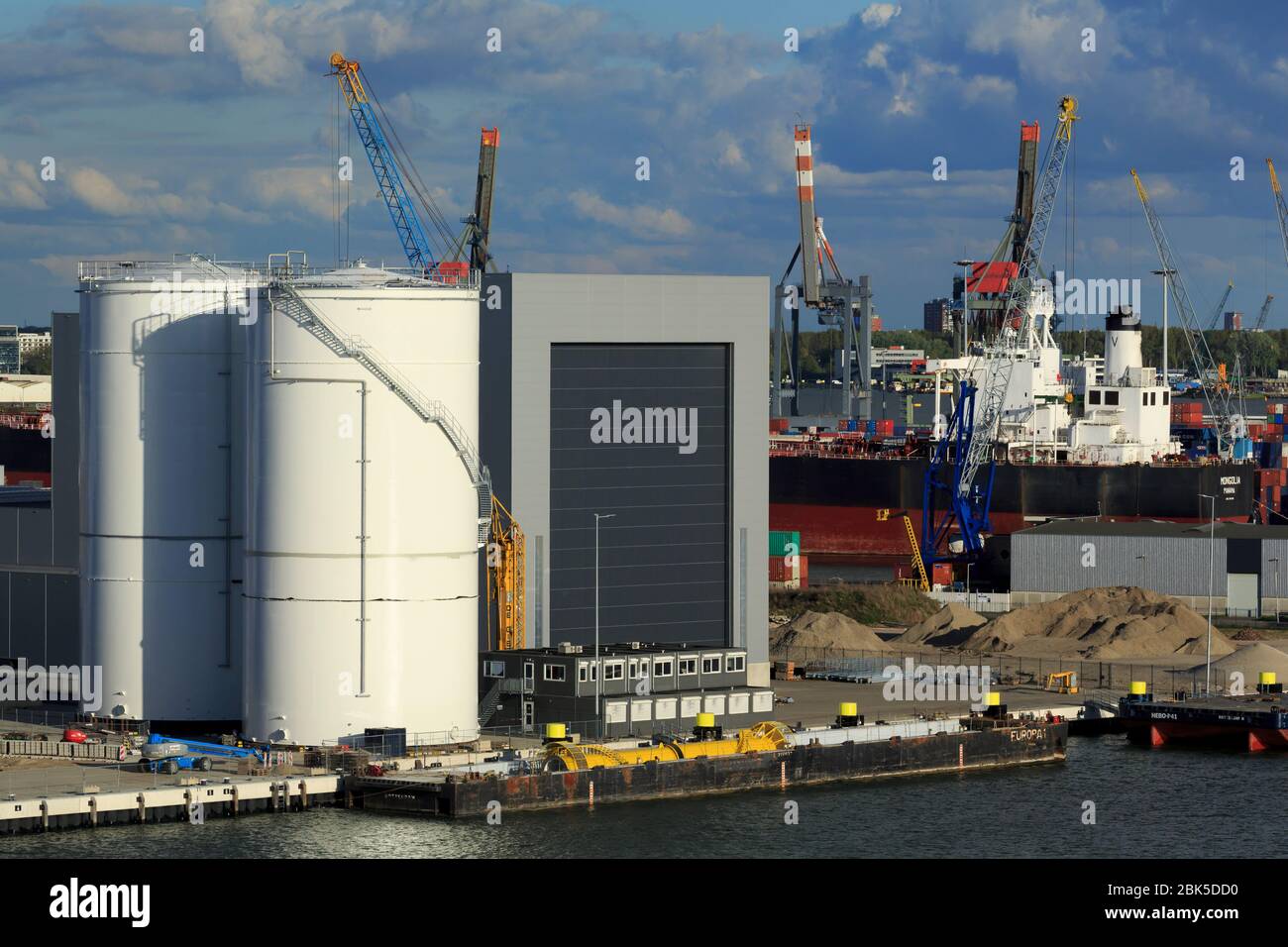 Shipyard, Port of Rotterdam, South Holland, Netherlands, Europe Stock ...