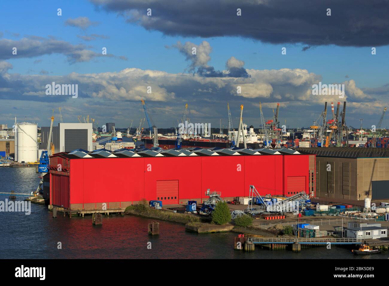 Shipyard, Port of Rotterdam, South Holland, Netherlands, Europe Stock ...