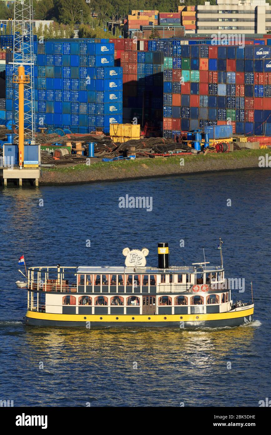 Containers, Port of Rotterdam, South Holland, Netherlands, Europe Stock ...