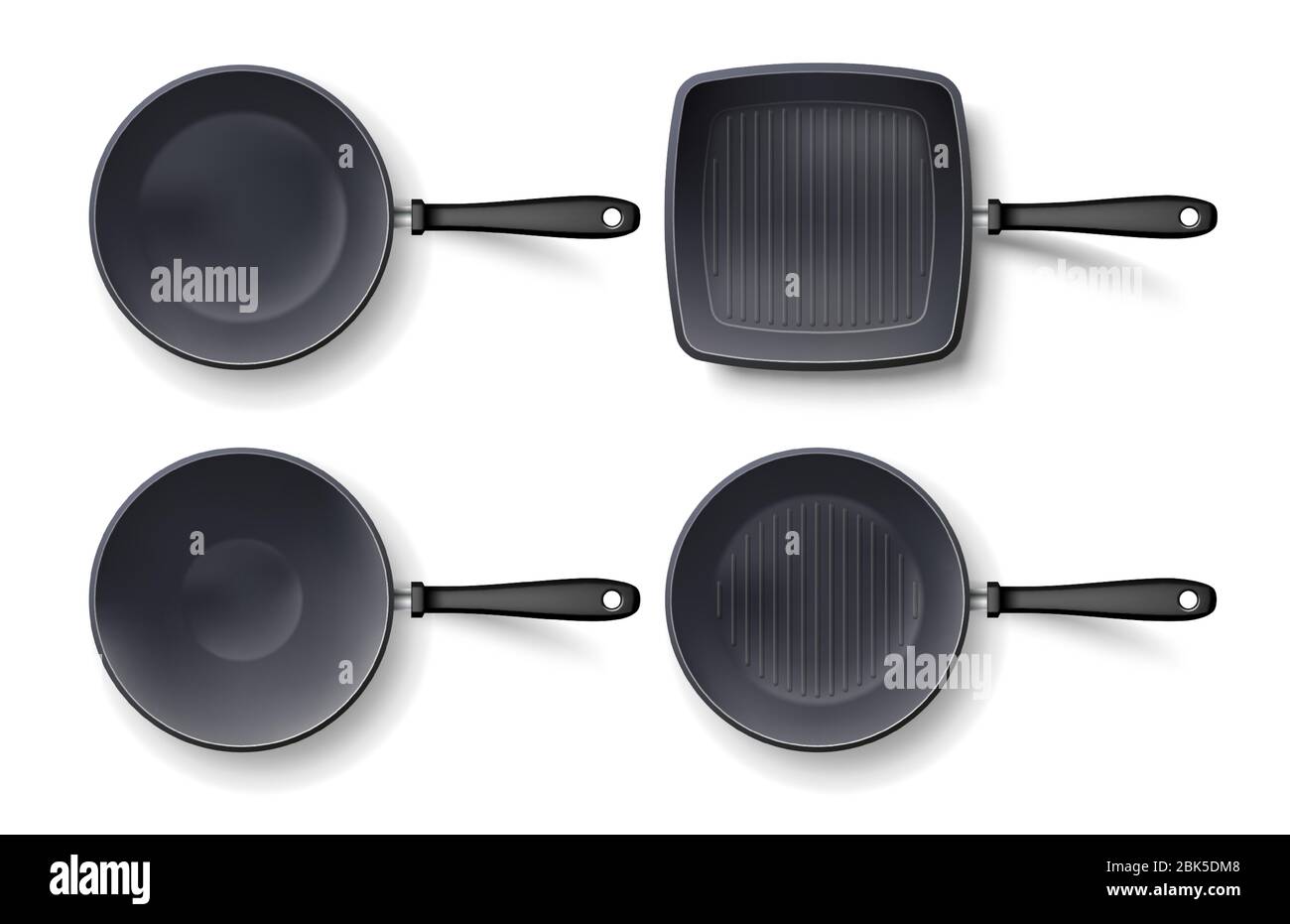 Frying pan on modern Stock Vector Images - Alamy