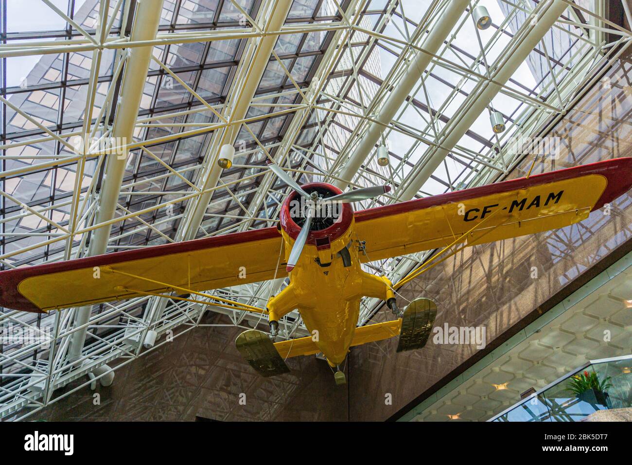 1 May 2020 - Calgary, Alberta Canada - Suncor Bush Plane hanging in ...