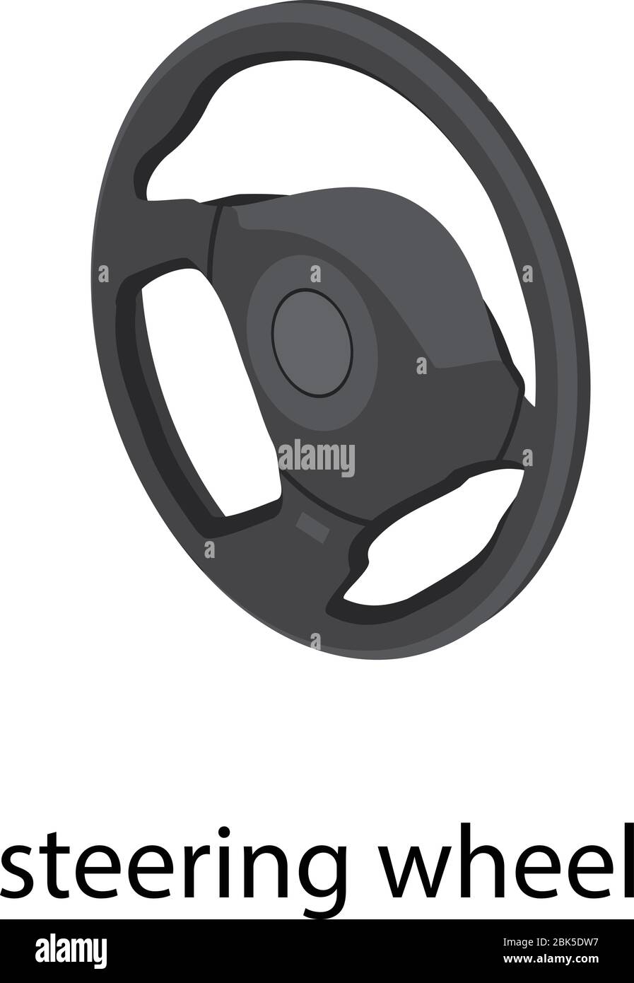 Steering wheel icon. Isometric of steering wheel vector icon for web ...