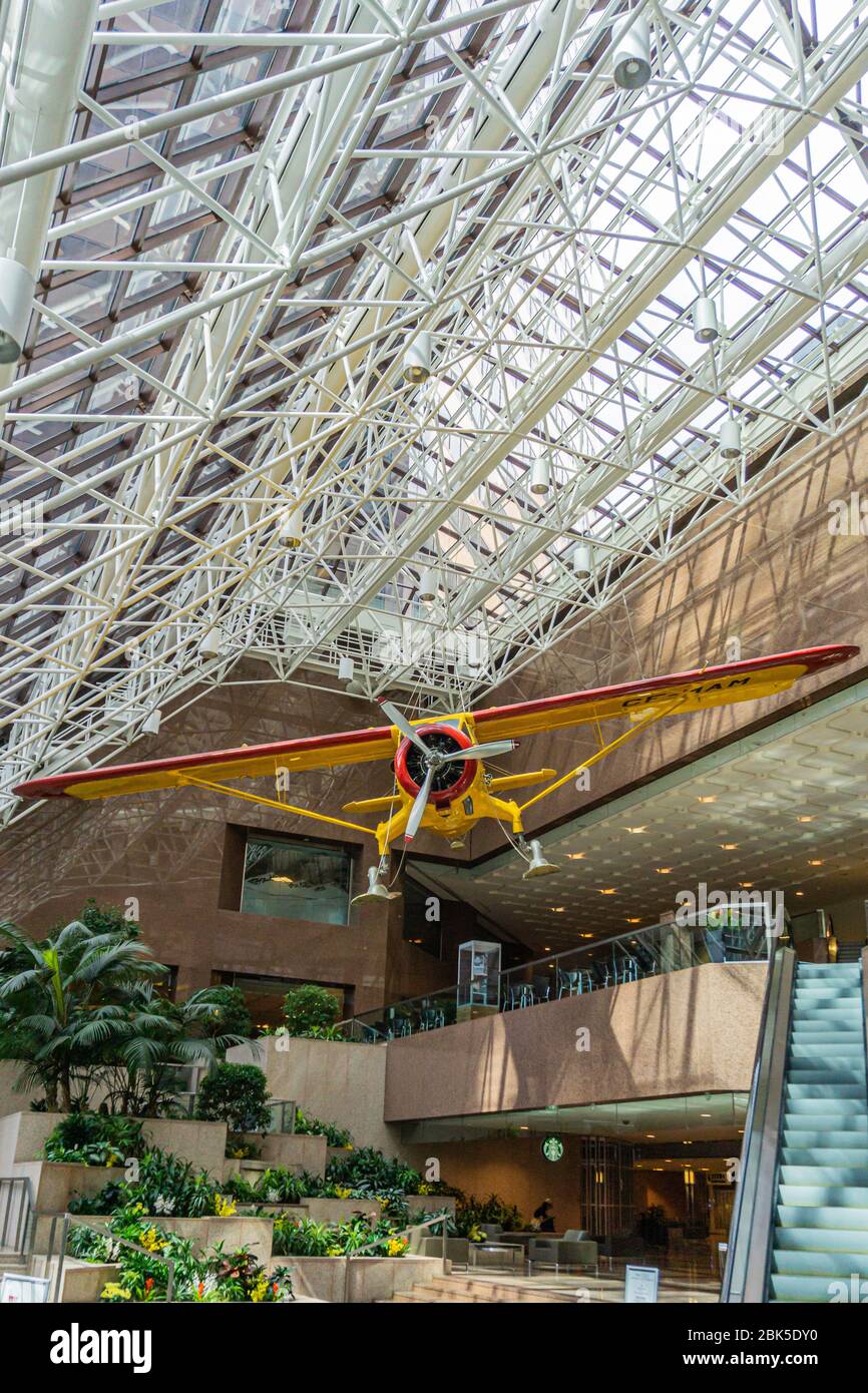 1 May 2020 - Calgary, Alberta Canada - Suncor Bush Plane hanging in ...