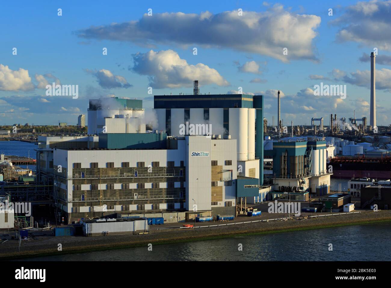 Shin Etsu PVC Factory, Port of Rotterdam, South Holland, Netherlands ...