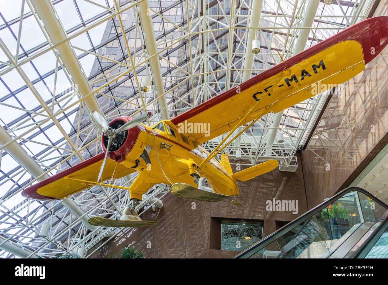 1 May 2020 - Calgary, Alberta Canada - Suncor Bush Plane hanging in ...