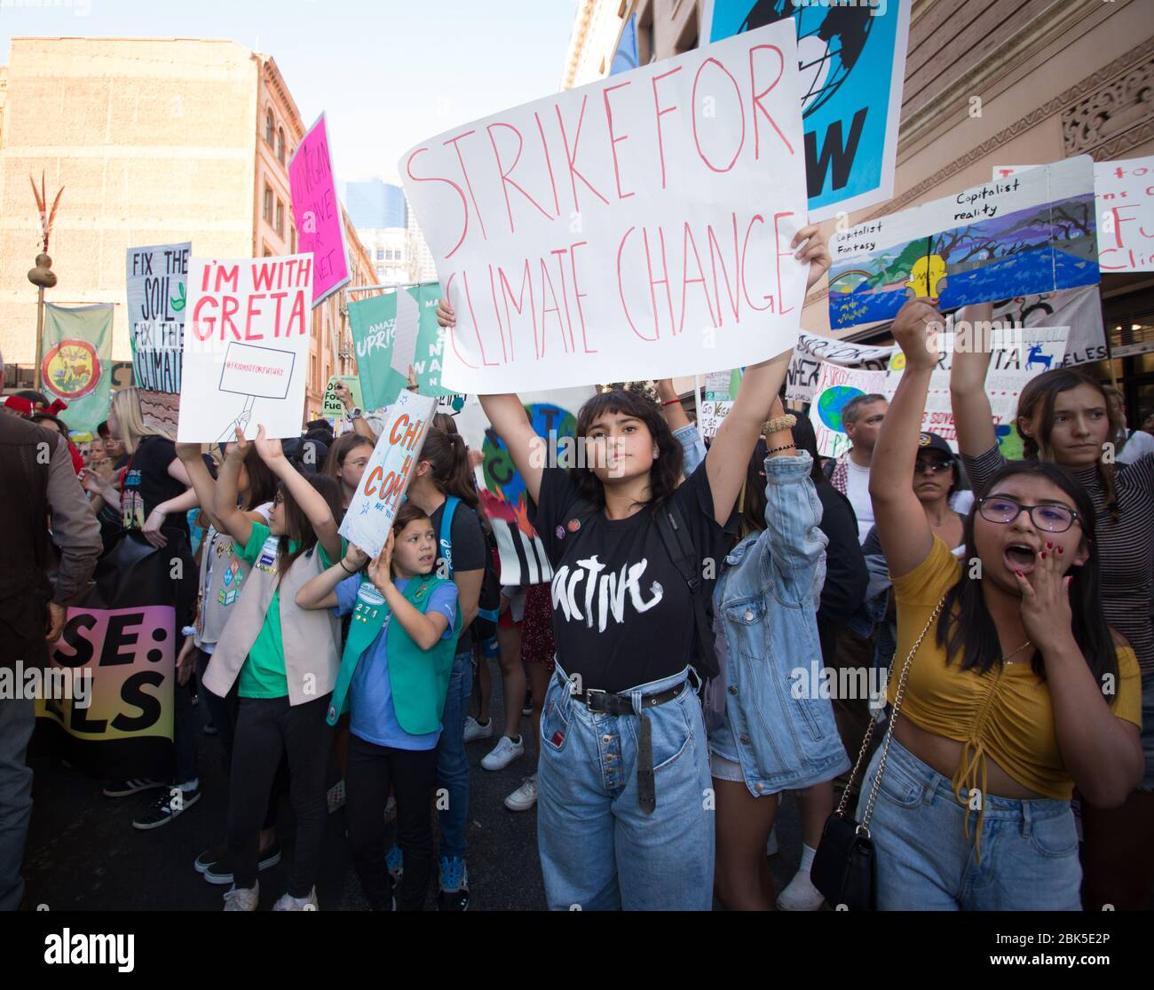 Young girls lead the Climate Strike narrative with a march during Greta ...
