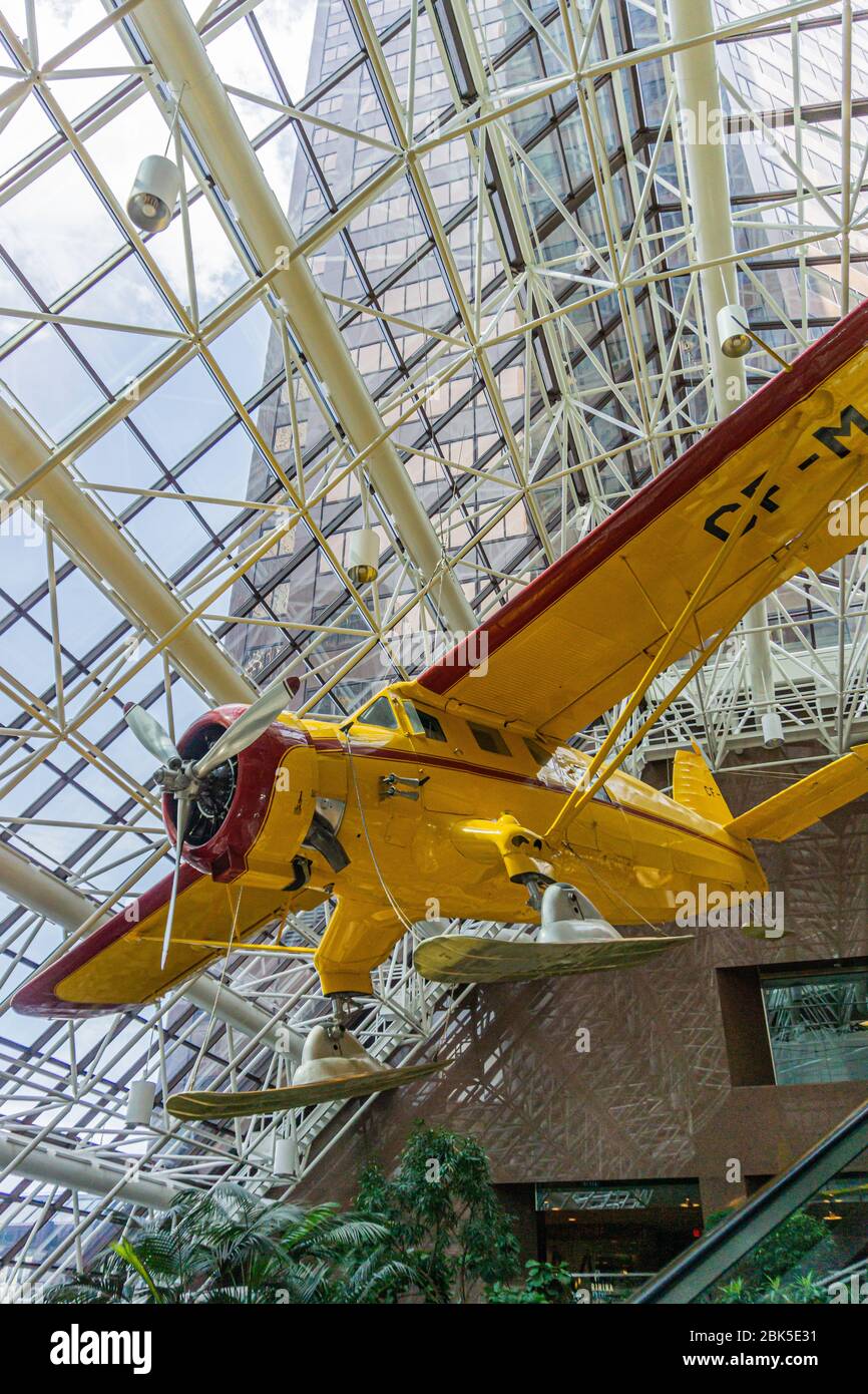 1 May 2020 - Calgary, Alberta Canada - Suncor Bush Plane hanging in ...