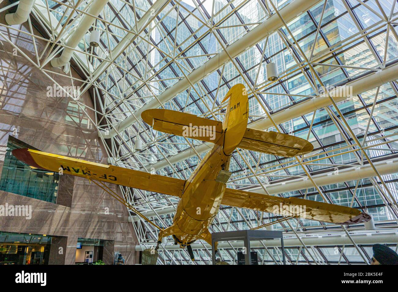 1 May 2020 - Calgary, Alberta Canada - Suncor Bush Plane hanging in ...