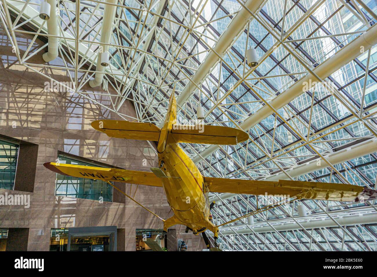 1 May 2020 - Calgary, Alberta Canada - Suncor Bush Plane hanging in ...