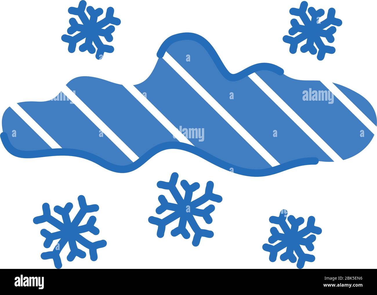 clouds with snowflakes weather symbol isolated icon Stock Vector Image ...