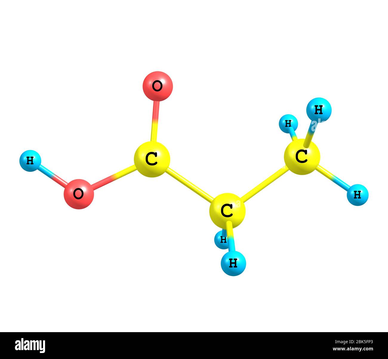 Propionic acid molecule Cut Out Stock Images & Pictures - Alamy