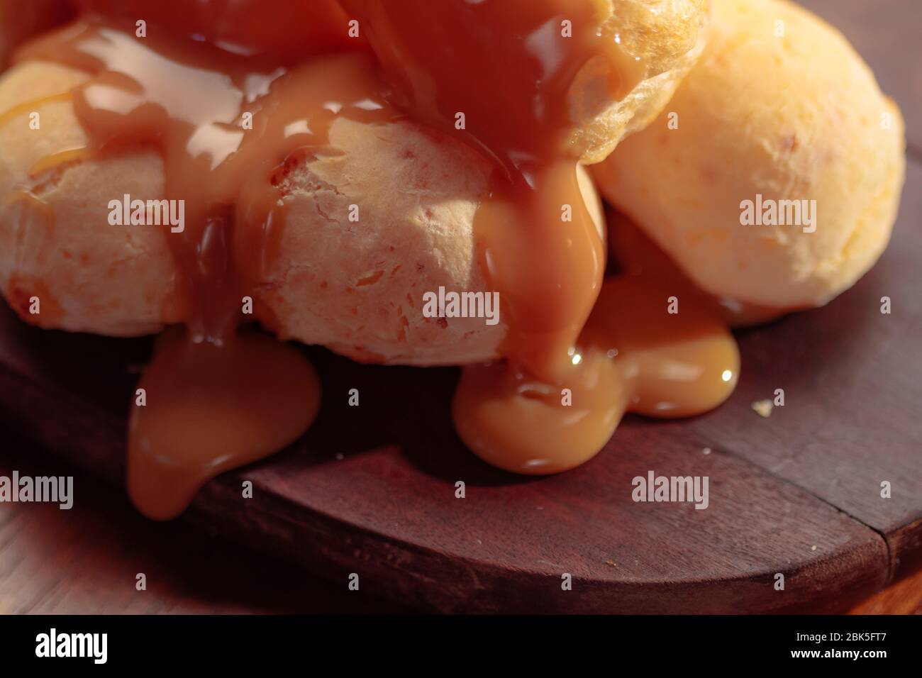 crispy cheese bread stuffed with dulce de leche Stock Photo - Alamy