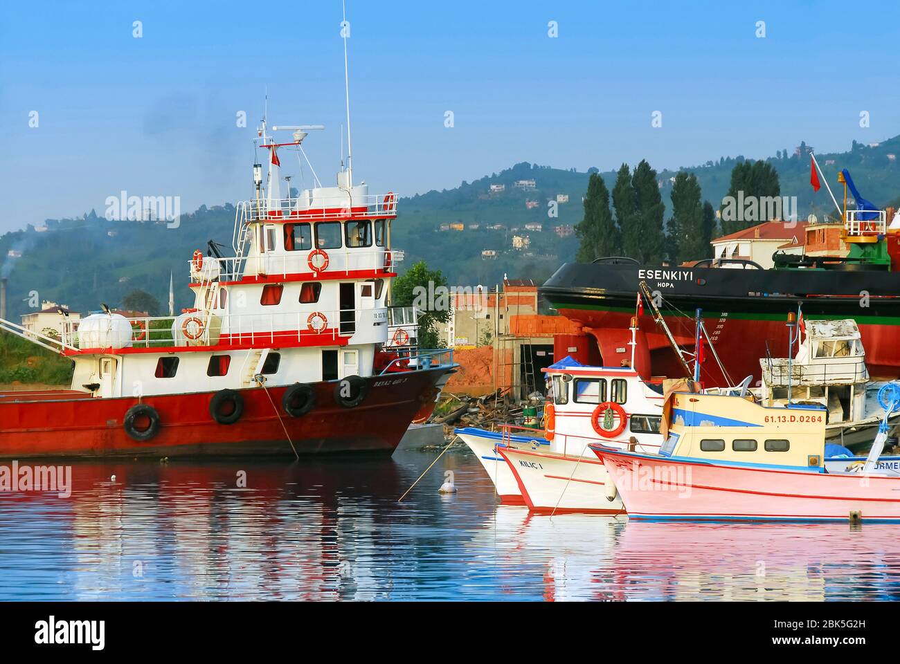 TRABZON / TURKEY - AUGUST 28, 2006: Fishing Boats. Of District Stock ...