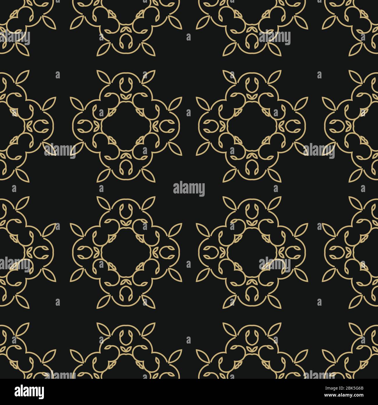seamless golden vintage on a dark background. heraldic symbol. Vector ...