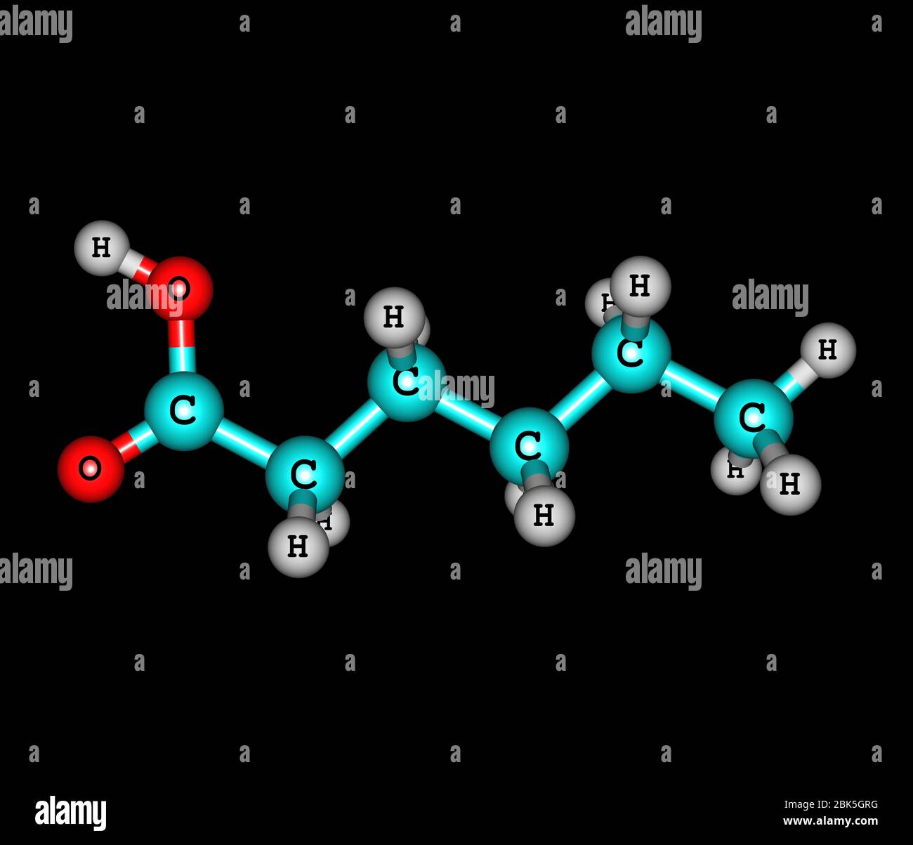 Hexanoic acid is the carboxylic acid derived from hexane with the ...