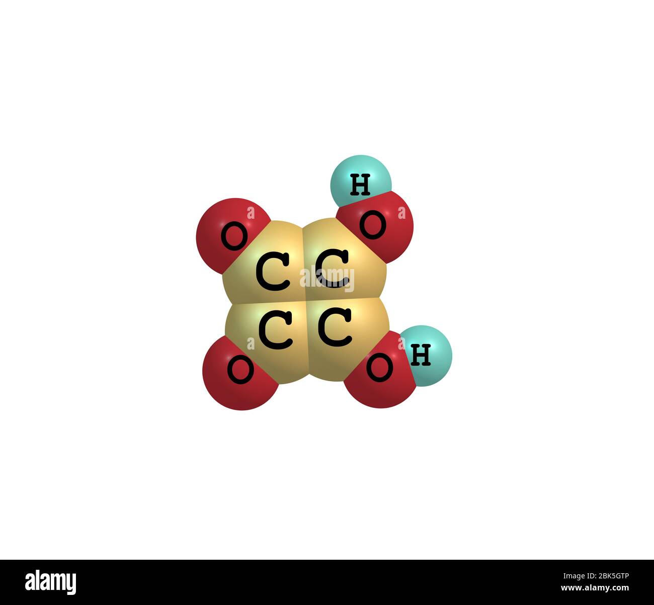 Squaric acid (quadratic acid), carbon atoms approximately form a square ...