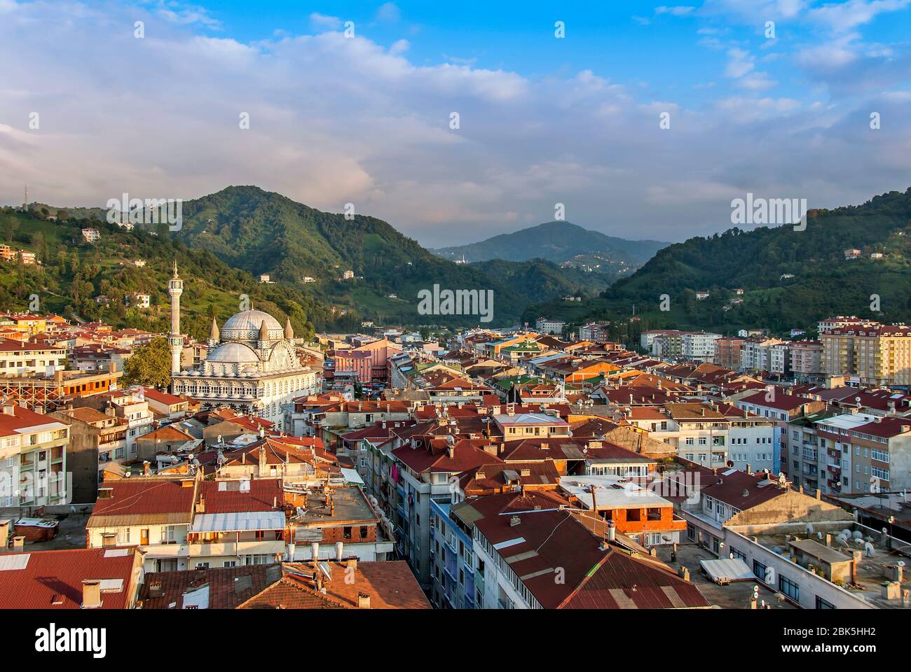 TRABZON, TURKEY - SEPTEMBER 24, 2009: City, General View, Buildings ...
