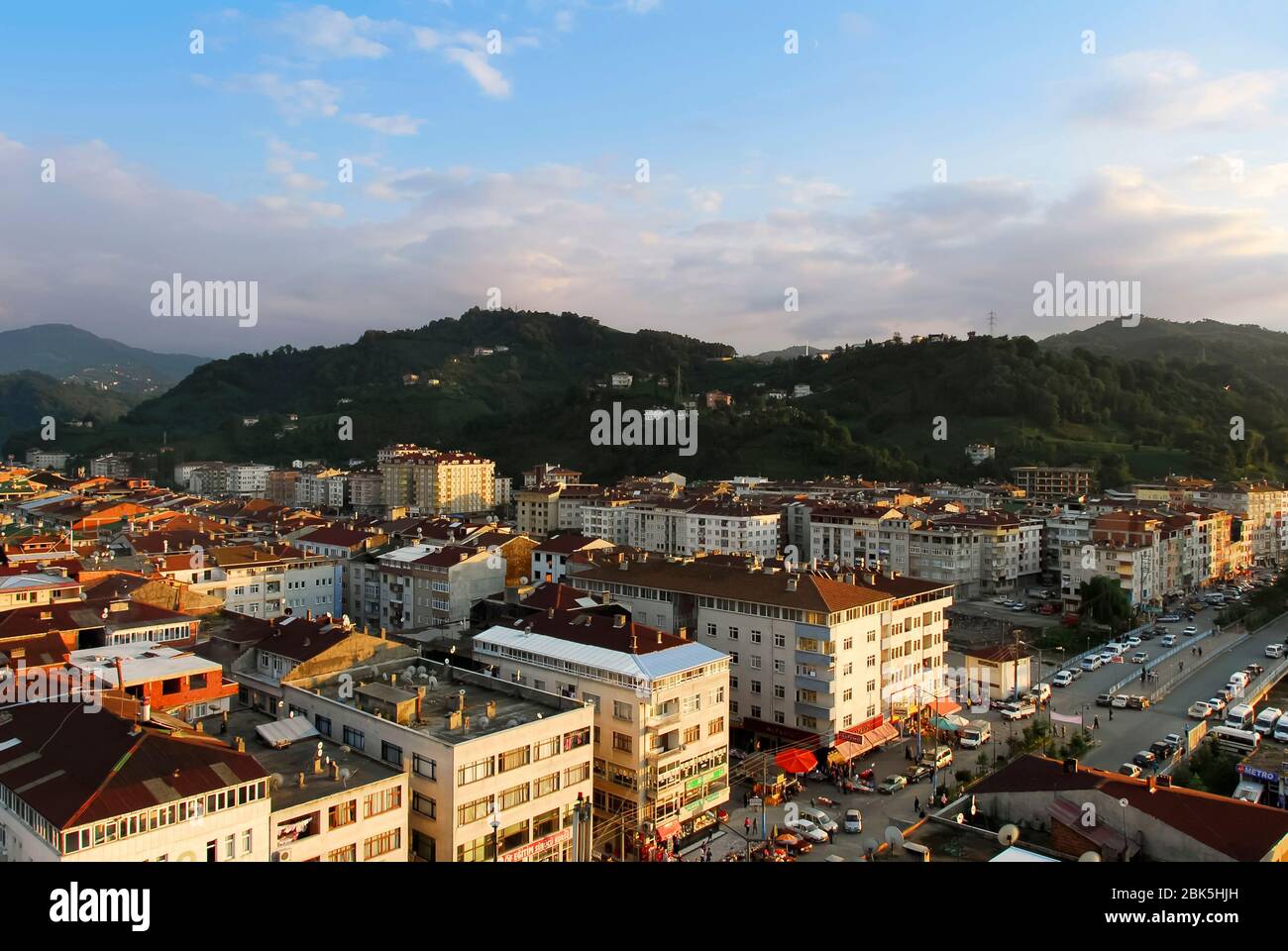 TRABZON, TURKEY - SEPTEMBER 24, 2009: City, General View, Buildings ...