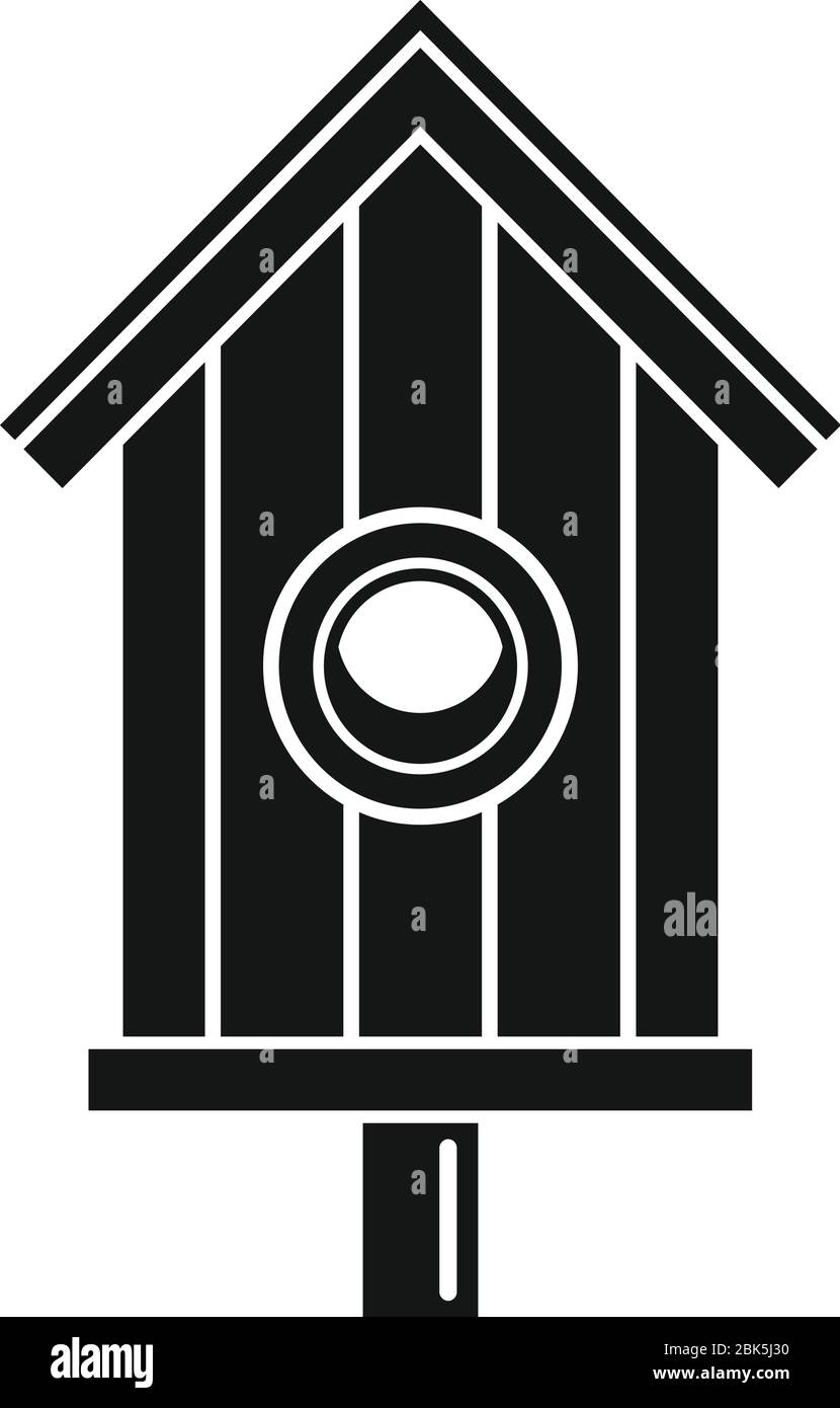 New bird house icon. Simple illustration of new bird house vector icon ...