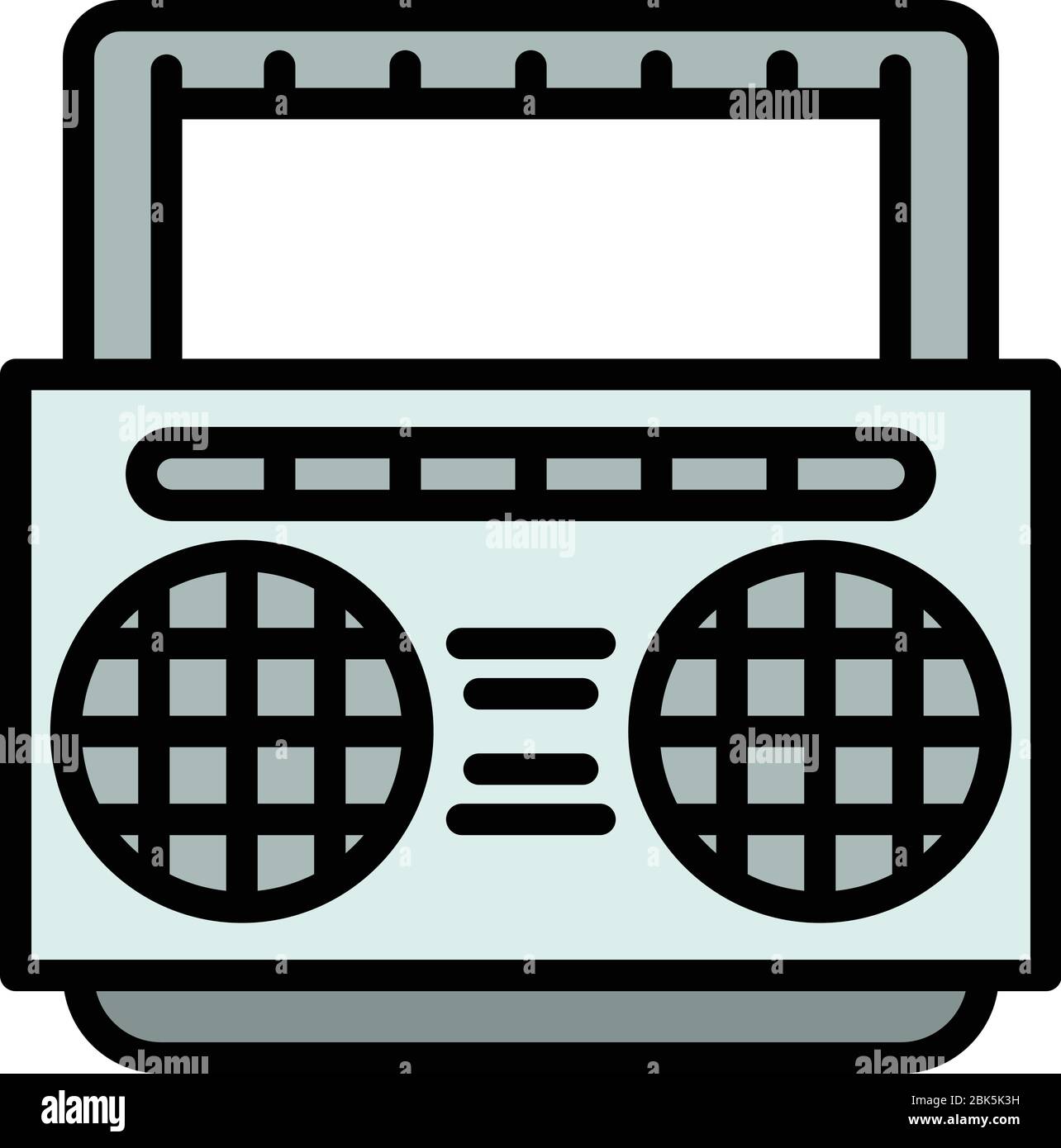 Portable boombox icon. Outline portable boombox vector icon for web ...