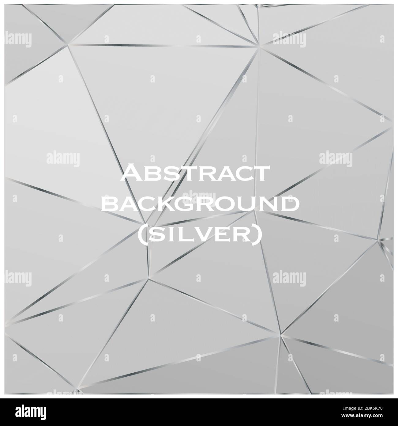 Modern (Sliver) Shiny Polygonal shapes background, low poly triangles ...