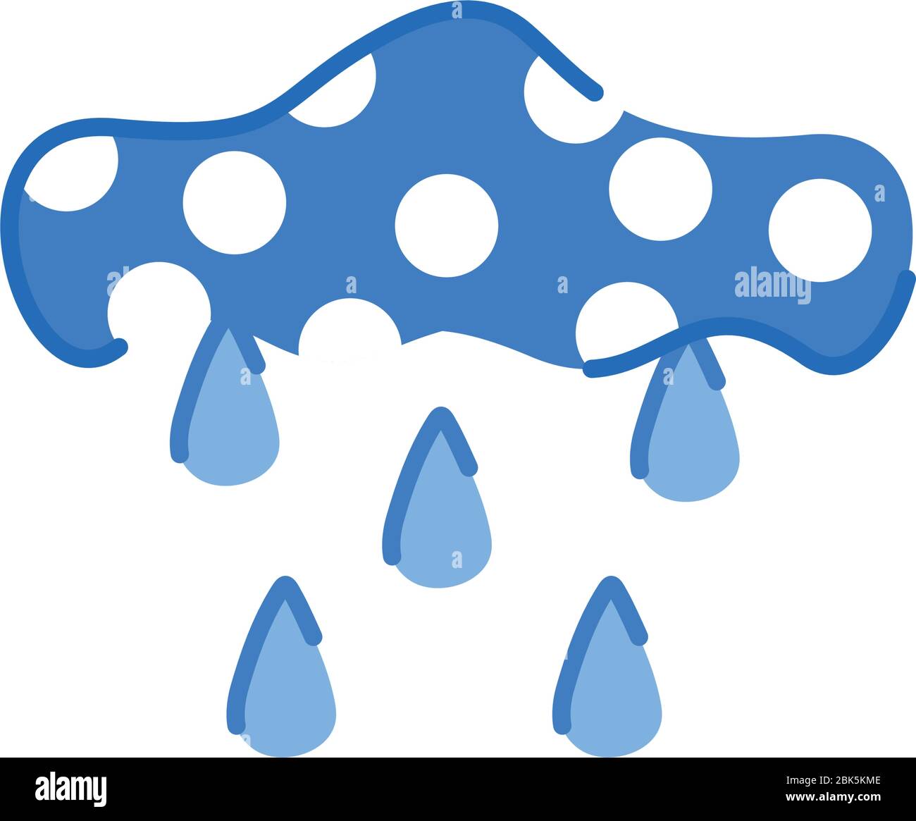 cloud rainy weather symbol isolated icon Stock Vector Image & Art - Alamy