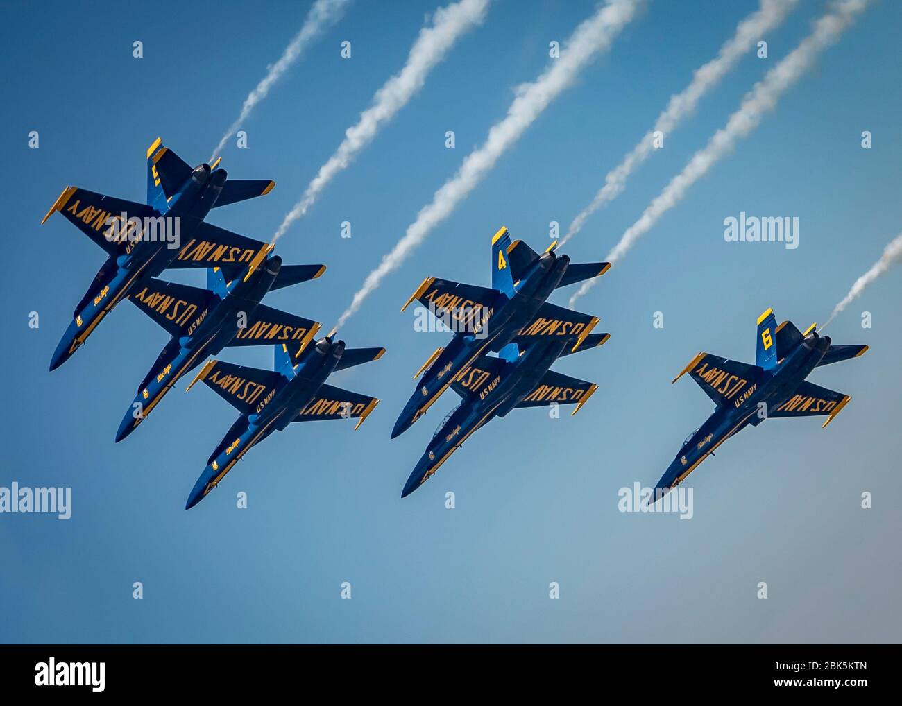 The United States Navy Flight Demonstration Squadron “Blue Angels” fly ...