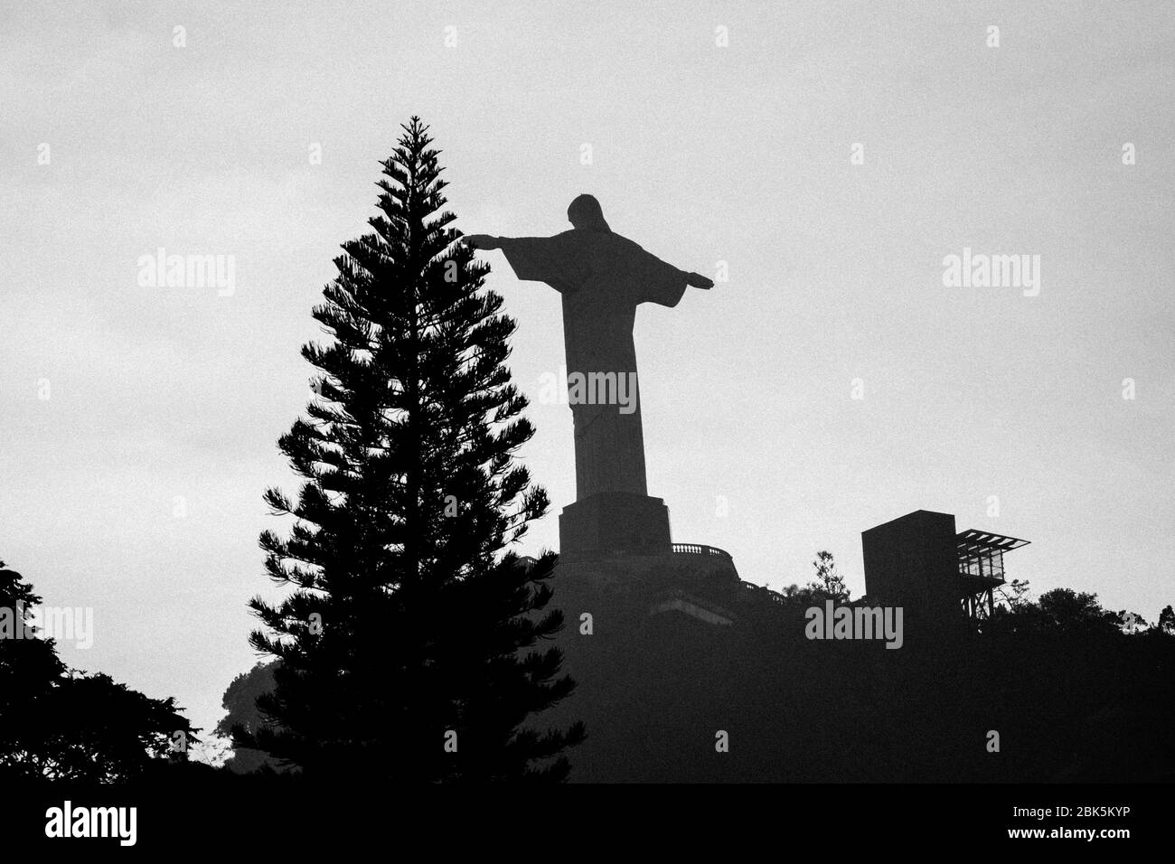Rio de janeiro christ redeemer Black and White Stock Photos & Images ...