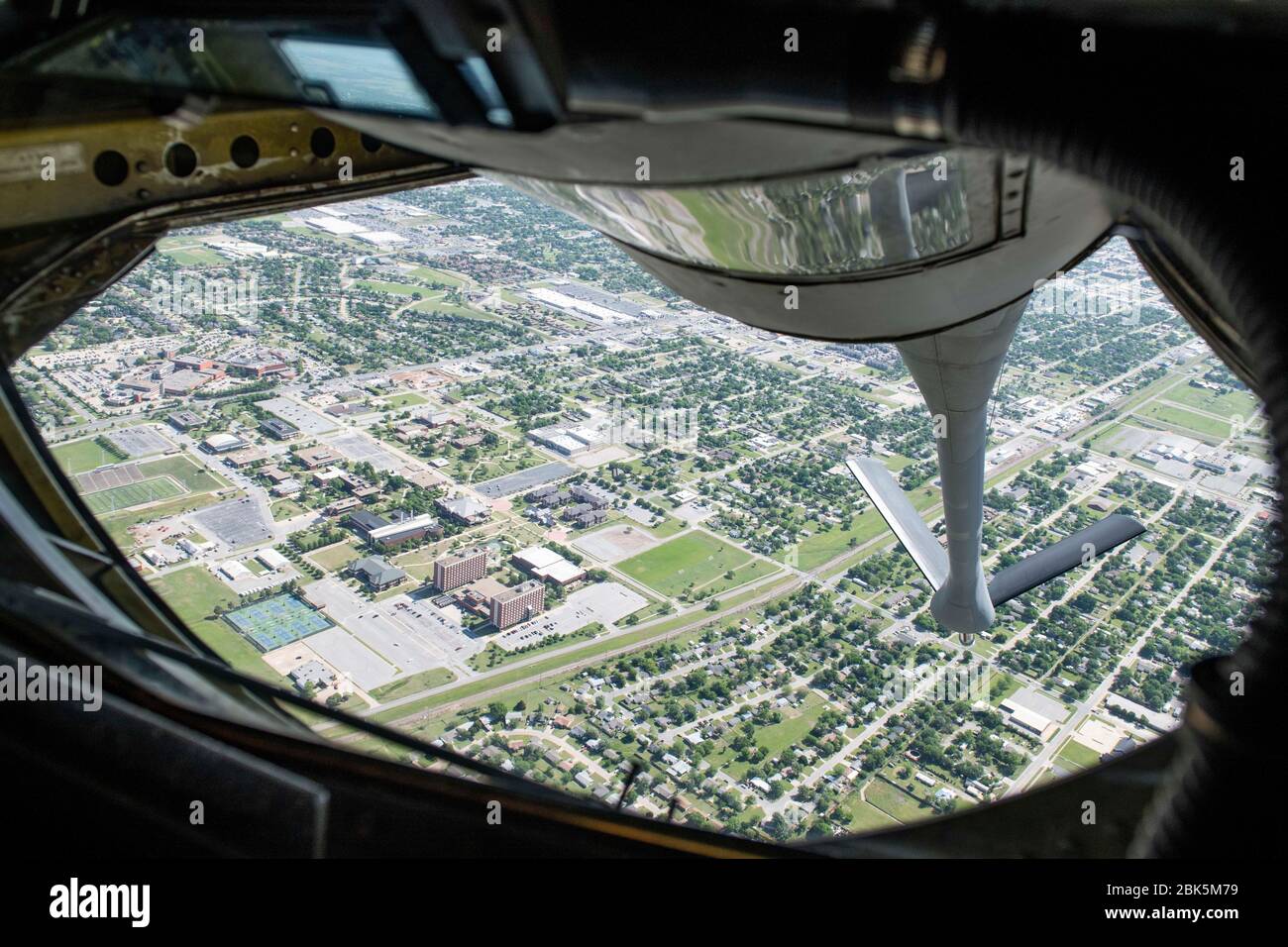 A KC-135 Stratotanker assigned to the 54th Air Refueling Squadron from ...