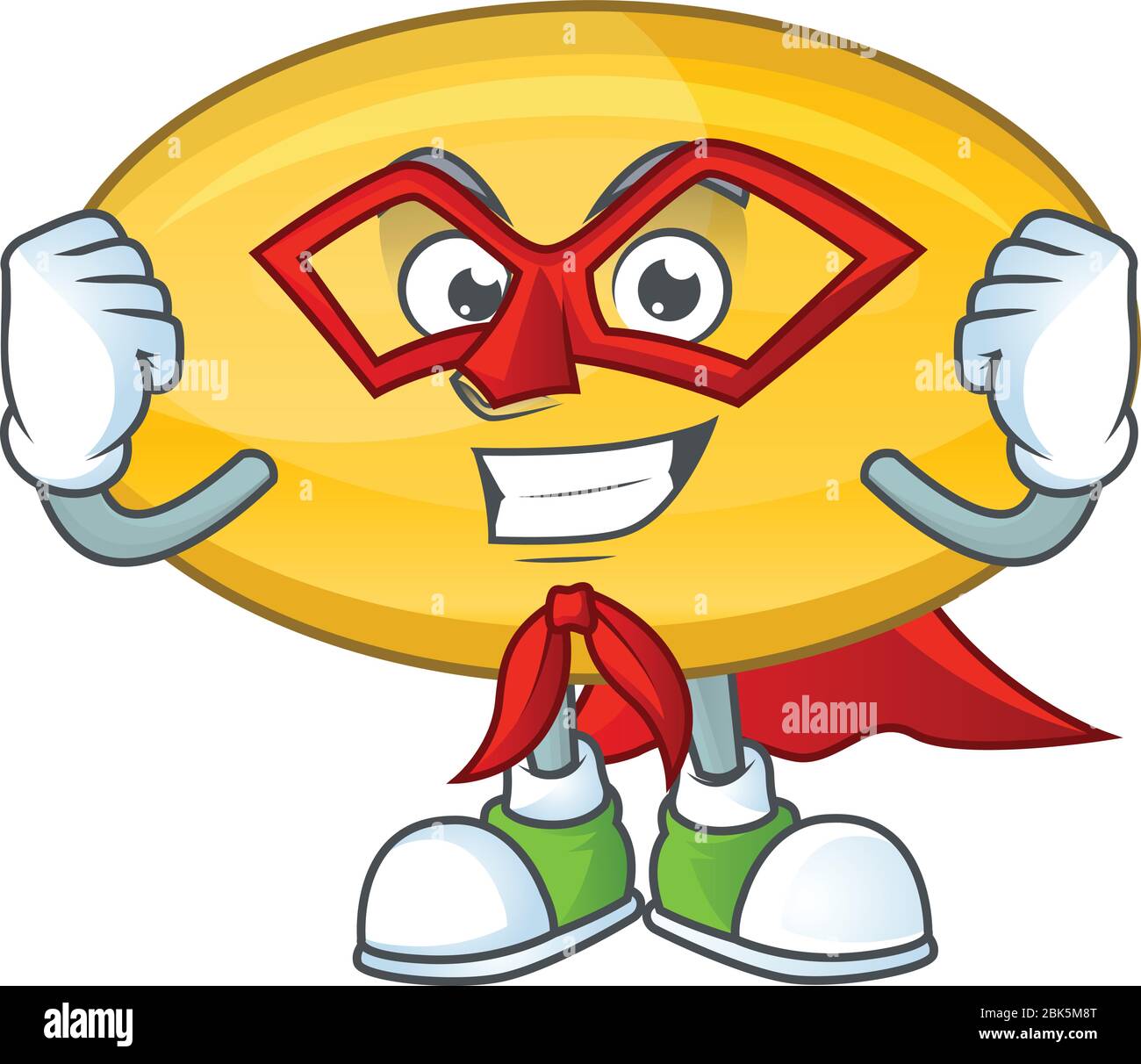 Oil capsule cartoon design concept dressed as Super hero. Vector ...