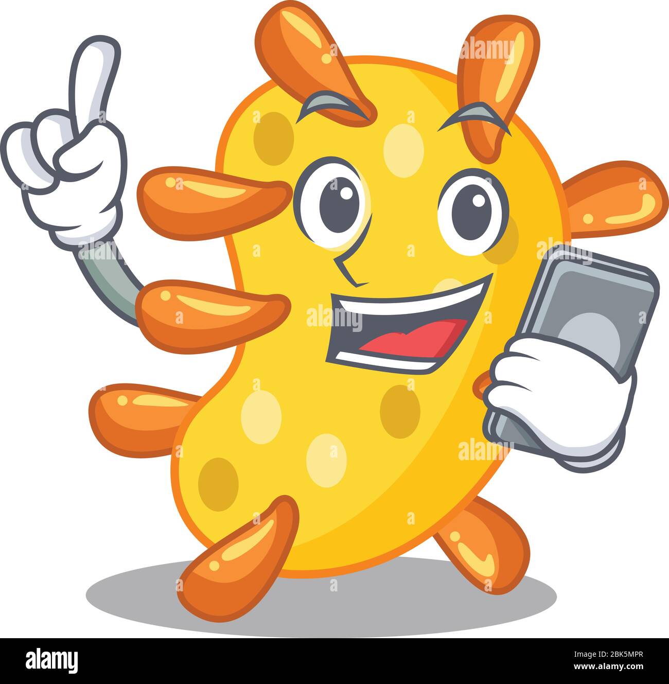 Vibrio cartoon with character speaking on phone Stock Vector Image ...
