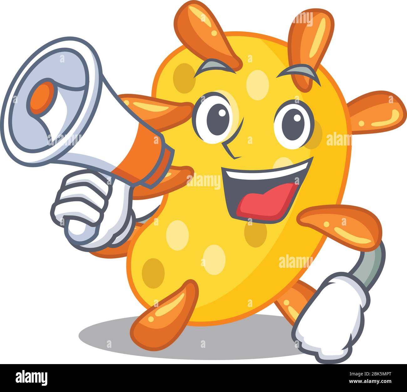 Cartoon character of vibrio having a megaphone Stock Vector Image & Art ...