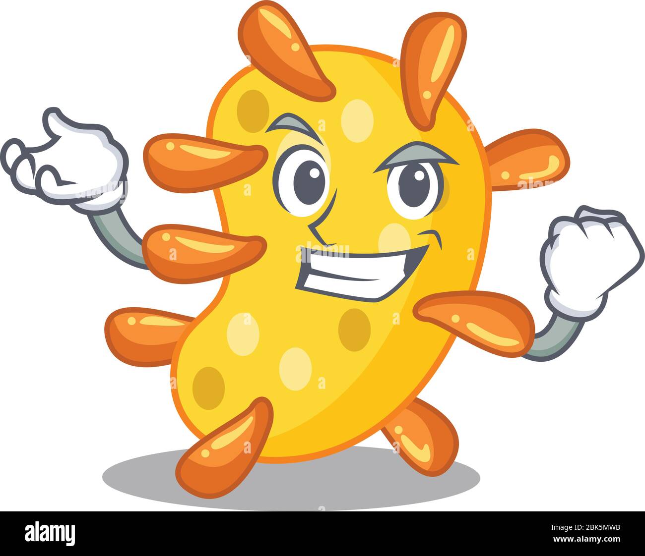 A dazzling vibrio mascot design concept with happy face Stock Vector ...