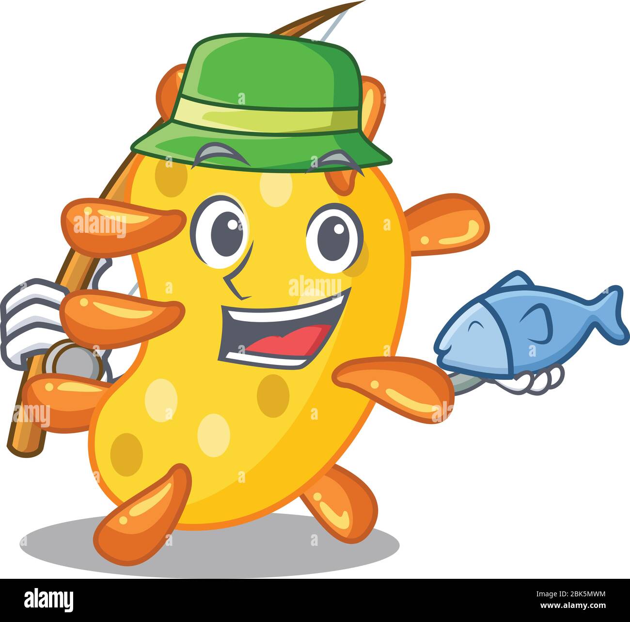 Cartoon design concept of vibrio while fishing Stock Vector Image & Art ...