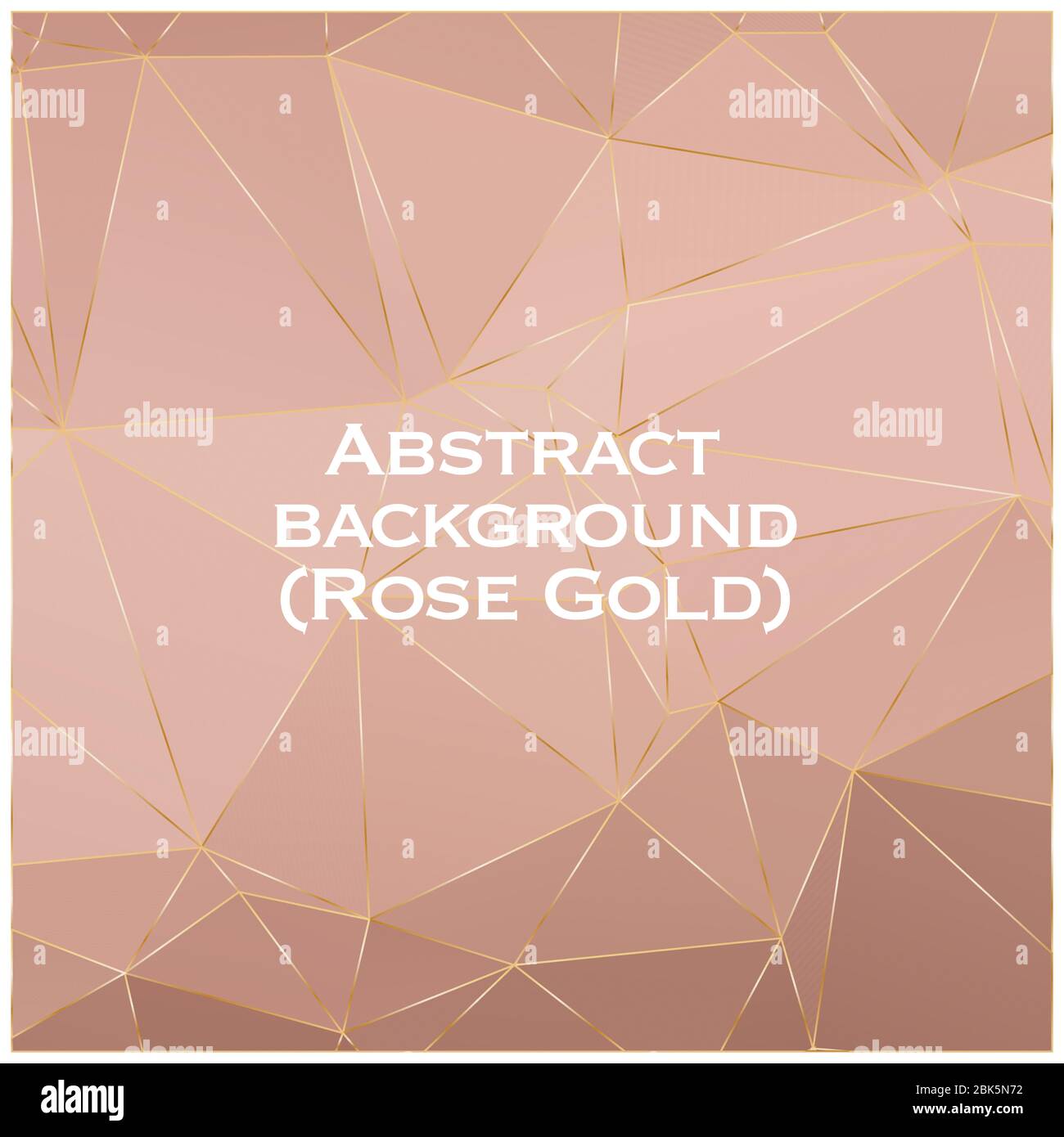 Modern Rose Gold geometric texture background vector. Polygonal shapes ...