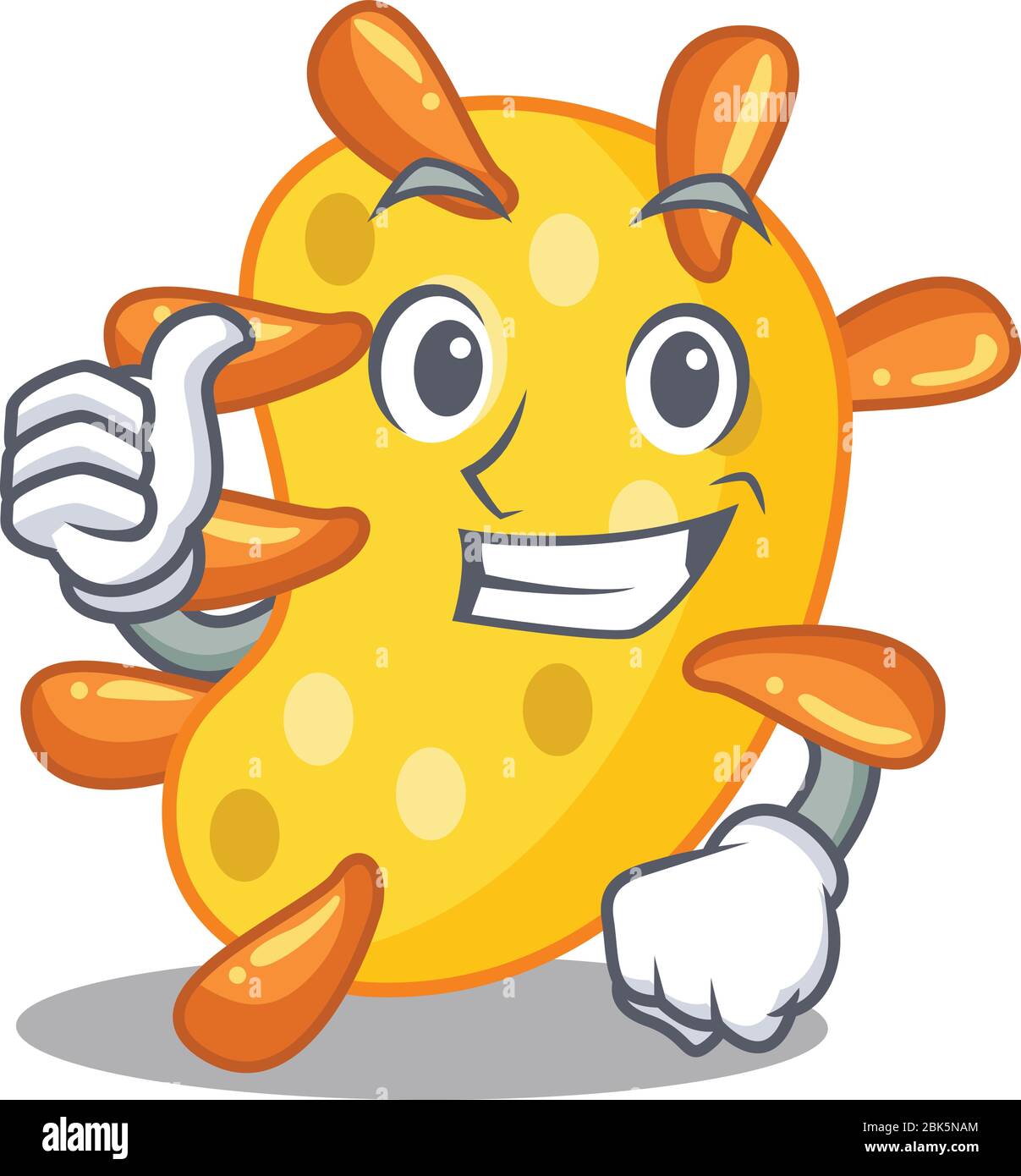 Vibrio cartoon character design making OK gesture Stock Vector Image ...