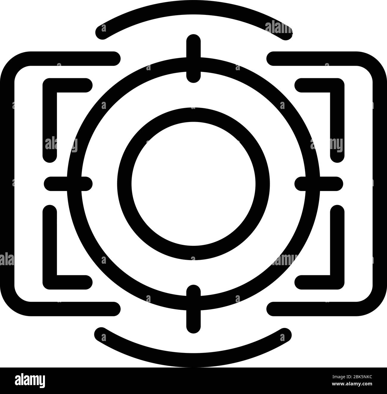 Advertising target icon, outline style Stock Vector Image & Art - Alamy