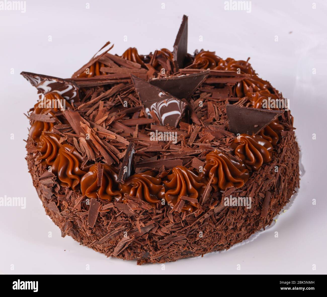 Delicous Cake chocolate with cream Stock Photo - Alamy