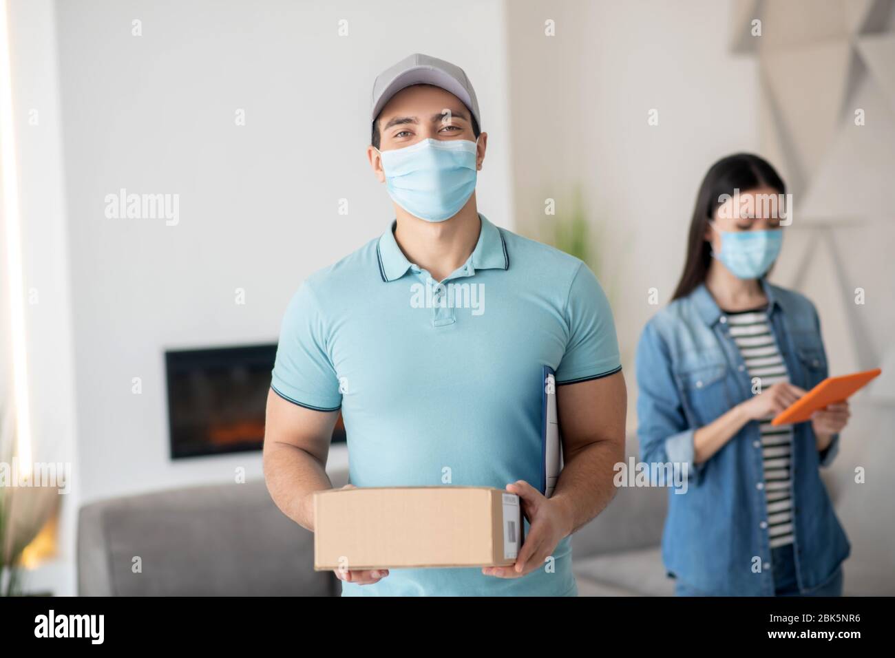 Muscular dark haired woman in hi-res stock photography and images - Alamy